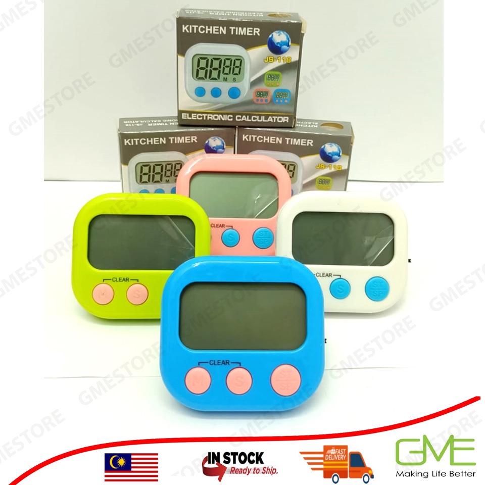 kitchen timer electronic 《 𝗠𝗔𝗚𝗡𝗘𝗧𝗜𝗖 》Digital Kitchen Timer Alarm Clock ...