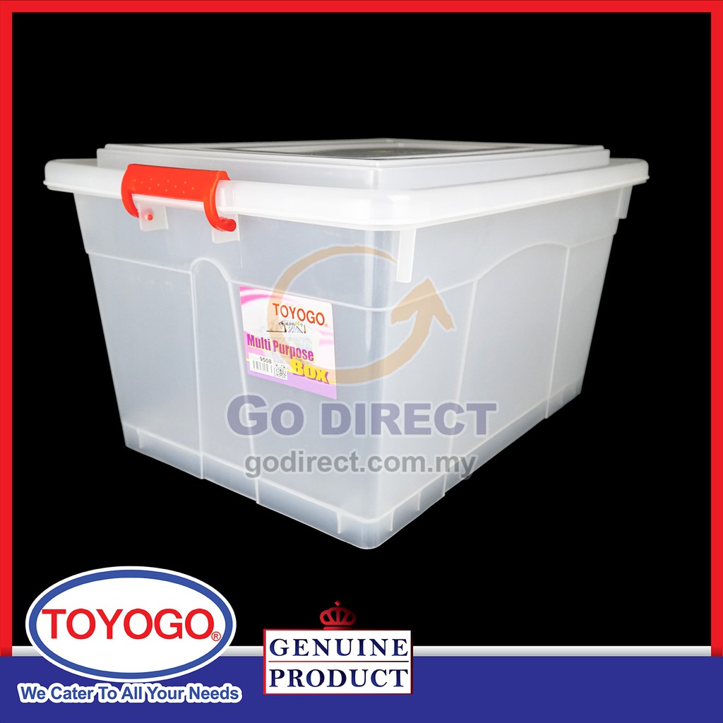 1 X TOYOGO 54L Storage Box w Wheels Home Space Organization Box Office ...