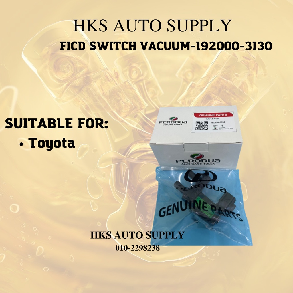FICD Vacuum Solenoid Valve Switch 192000-3130 Toyota Lexus Universal ...