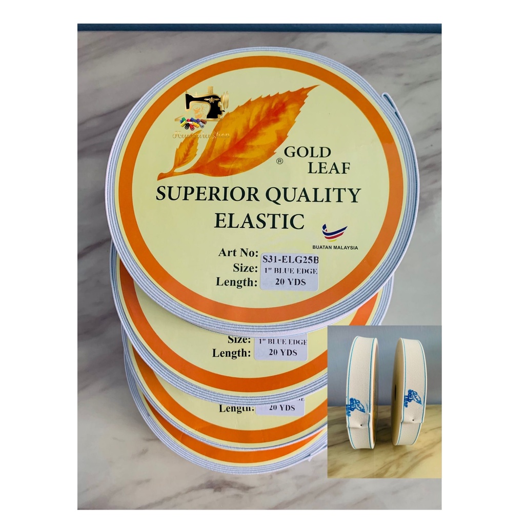 Getah kain Line Biru kualiti gred AA GOLD LEAF | Shopee Malaysia