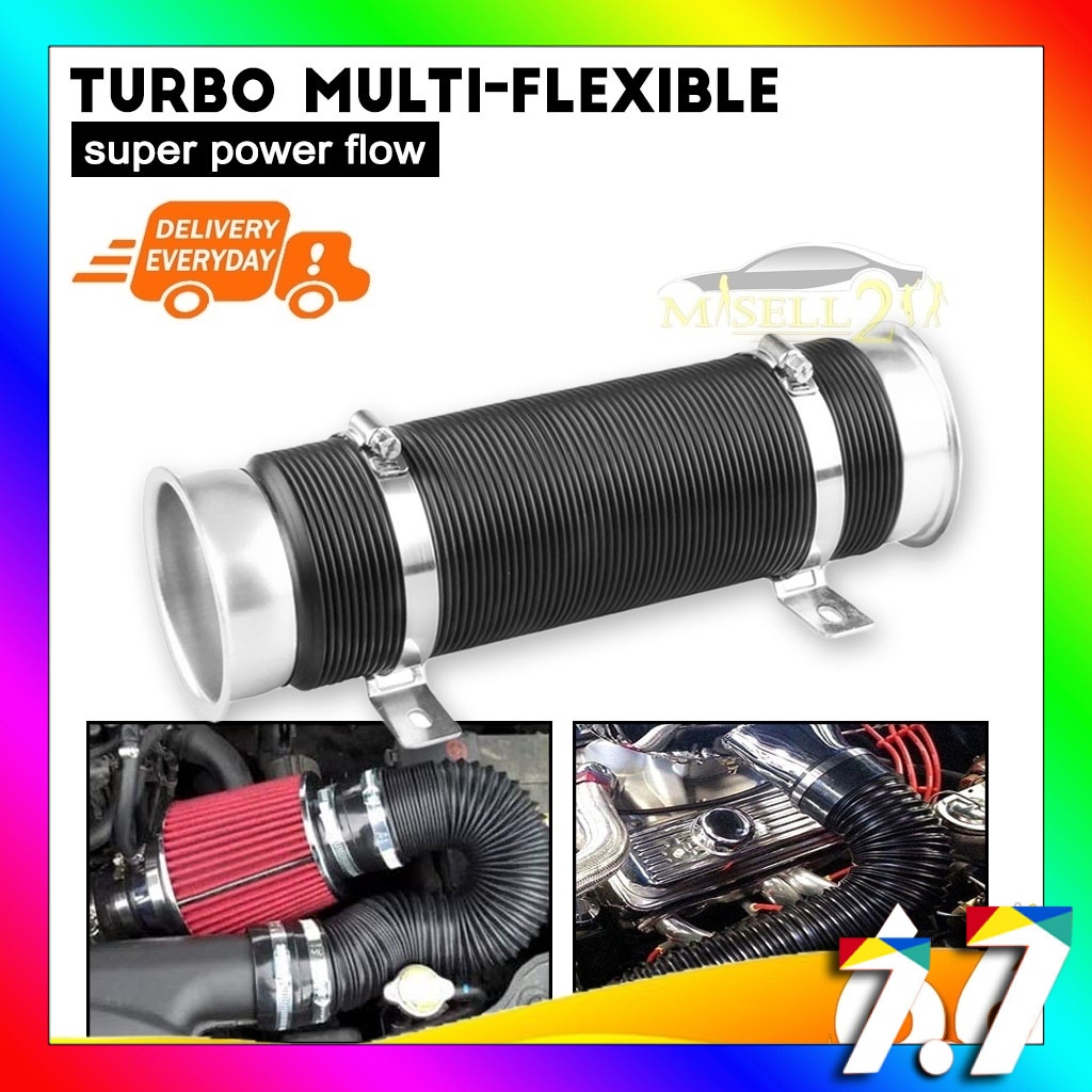 Adjustable Multi Flexible Air Intake Turbo Pipe Inlet Duct Tube Hose ...