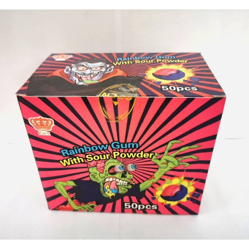 Rainbow Gum With Sour Powder KHY 50pcs | Shopee Malaysia