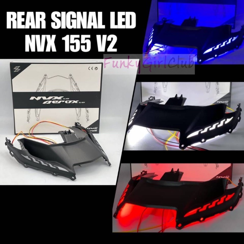 YAMAHA NVX V2 NEW DESIGN 2022 TAIL LAMP LED SIGNAL REAR AUDI RUNNING ...