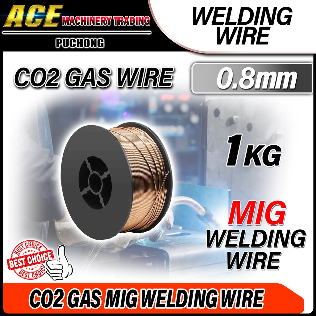 1 KG x 0.8mm MIG CO2 Gas Wire - FLUX CORED Co2 Gas Wire Solid Wire ...