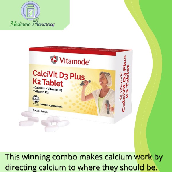 Vitamode CalciVit D3 Plus K2 Tablets (60’s) | Shopee Malaysia