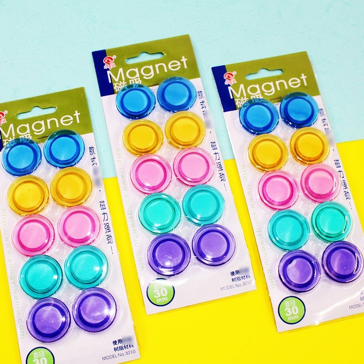 10/12pcs Whiteboard Magnet Button Magnetic Numbers Kit for School ...