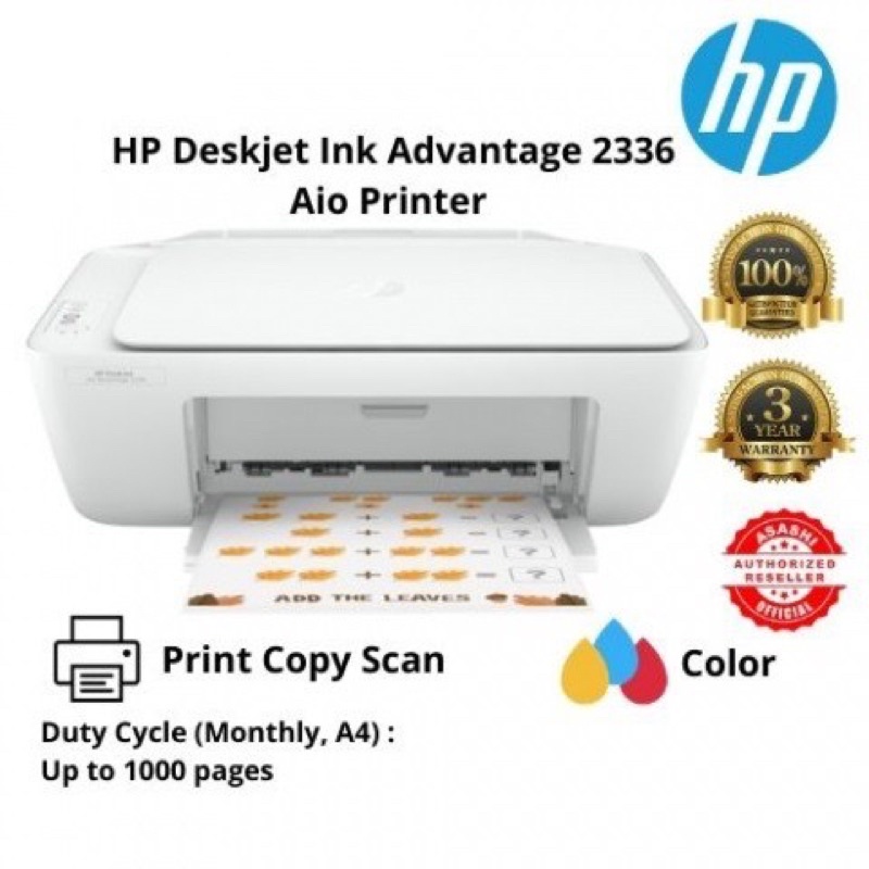 HP 2135 / 2336 / 2676 / 2776 DESKJET INK ADVANTAGE AIO PRINTER | Shopee ...