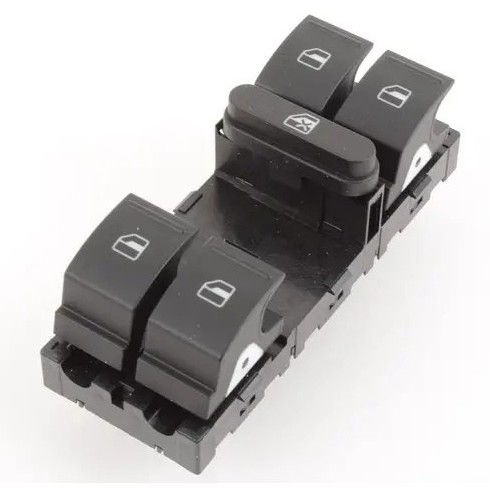 1K4959857B POWER WINDOW MAIN SWITCH RIGHT SIDE FOR VW GOLF GTI JETTA PASSAT POLO TOURAN VENTO ...