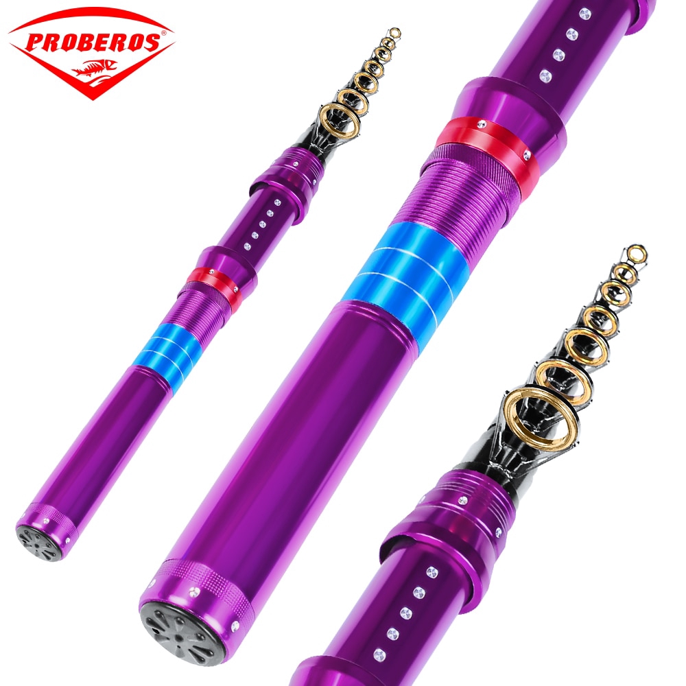 Proberos Telescopic Fishing Rod Joran Pancing 1.5M-3.6M 7/9/11/13 Metal ...