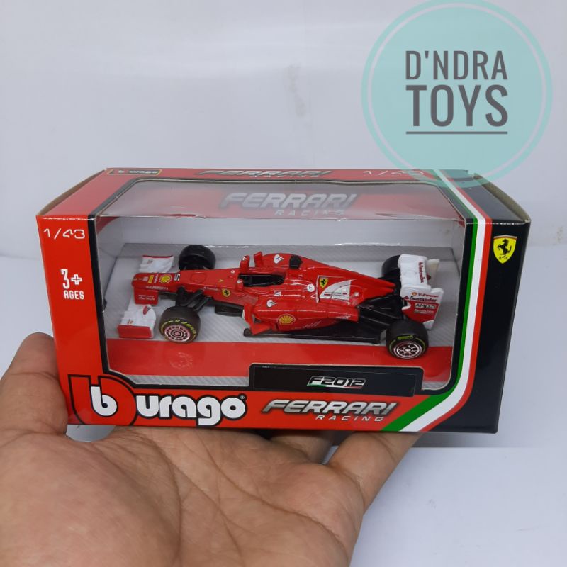 Diecast Miniature Sport Car Formula One F1 Ferrari Racing Bburago 1:43 ...