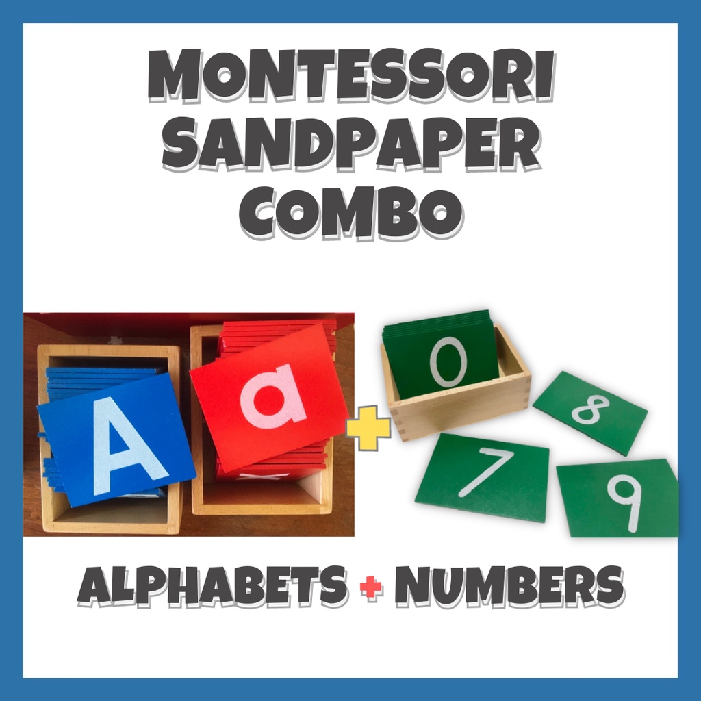 Montessori Sandpaper Letter Alphabet Card Letter Sandpaper Number Flash ...