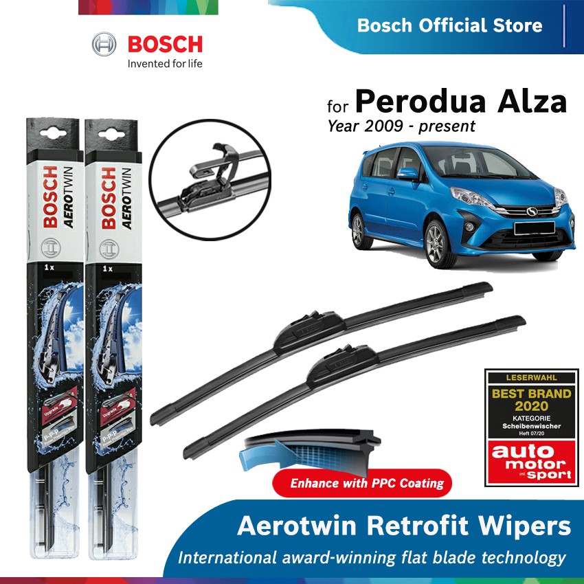 Bosch Aerotwin Retrofit U Hook Wiper Set for Perodua Alza (24"/16") | Shopee Malaysia