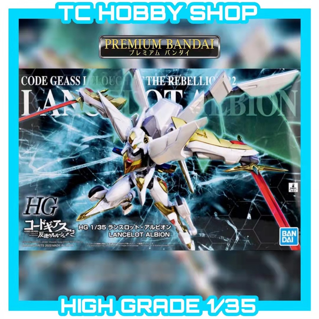 (Ready Stock) Bandai HG 1/35 Lancelot Albion Code Geass Emperor Lelouch ...