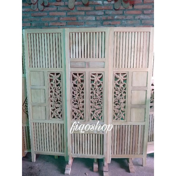KAYU Jepara Furniture Teak Wood Carving Room Divider Partition Sketch ...