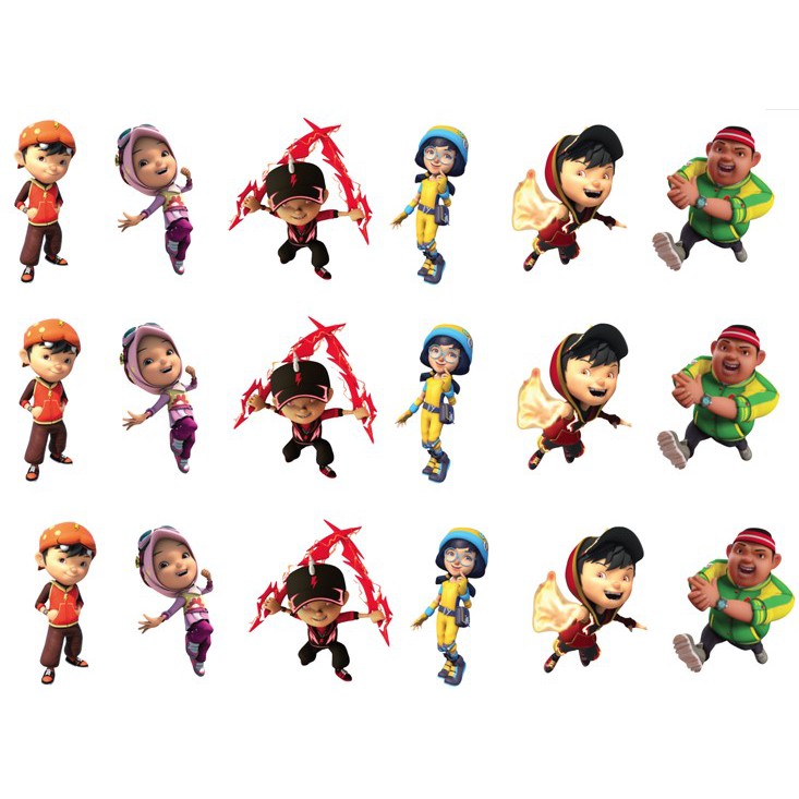 BOBOIBOY High Quality Paper Cake Topper Kek Cake Decor Cupcake Topper ...