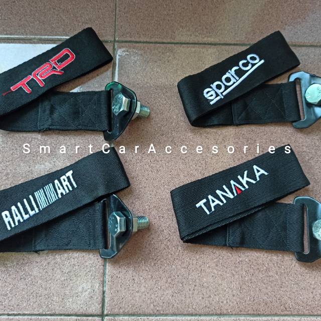HITAM Towing Strap Towing Cloth Towing Rope JDM Style Embroidered TRD ...