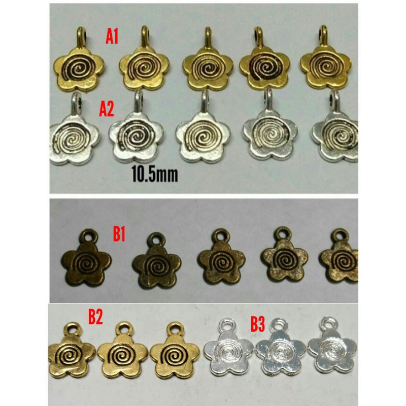 10.5mm 'Bunga Terung' Charms (10pcs) | Shopee Malaysia