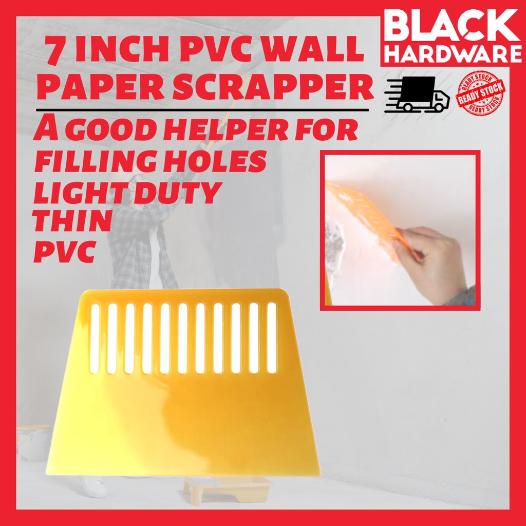 Black Hardware PVC Paper Professional Scrapper Agent Wall Tools Cement ...