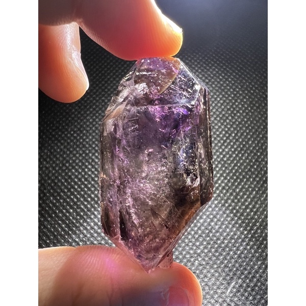 Natural Enhydro Amethyst Super Seven with Hidden Pyramid - (3 moving ...