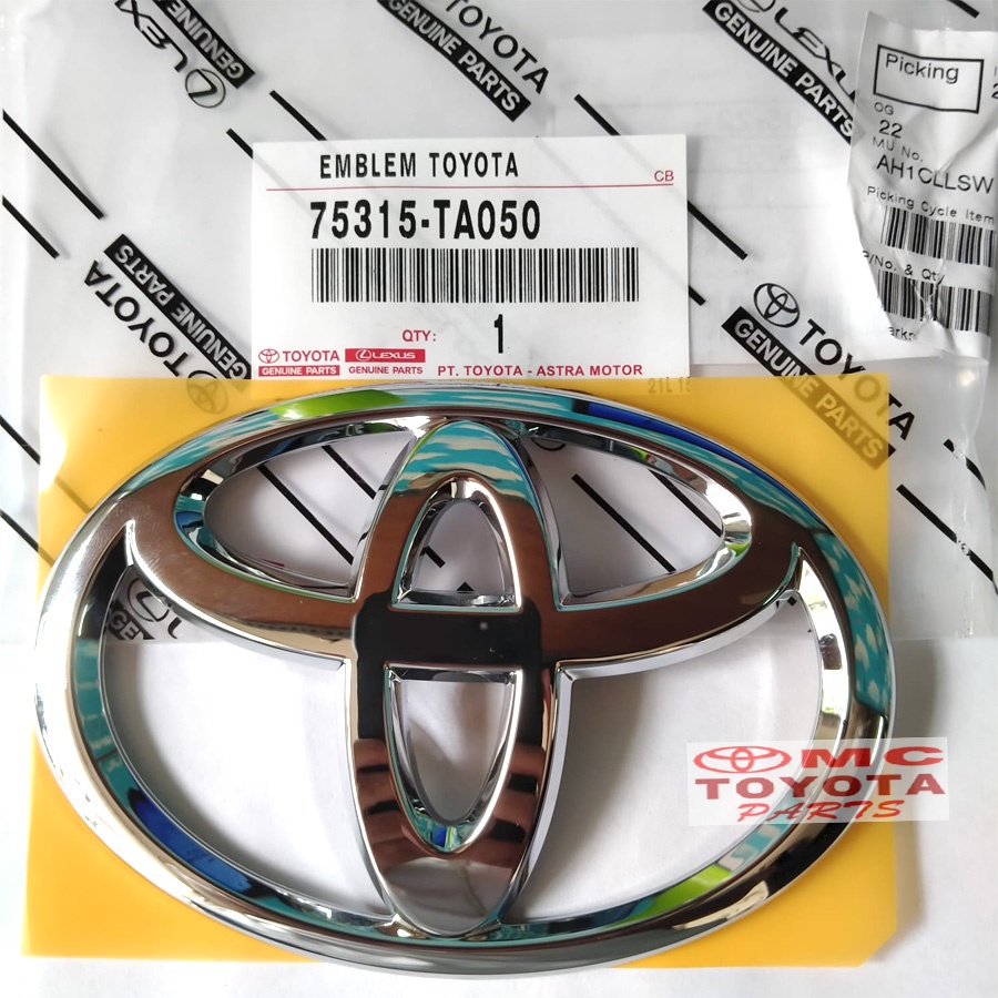 Toyota Logo Emblem for Rush Absorption Tire Cap/Key Cap | 75315-ta050 ...