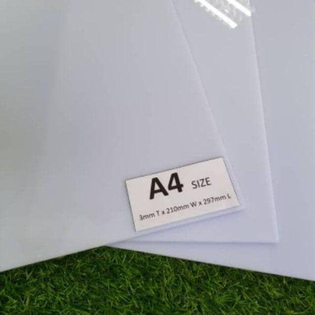 Acrylic Sheet White A4 Size | Shopee Malaysia