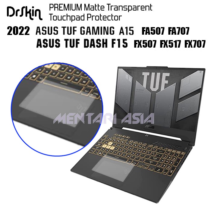 Touchpad Protector ASUS TUF A15 FA507 FA707 2022 - DrSkin MATTE Vinyl ...