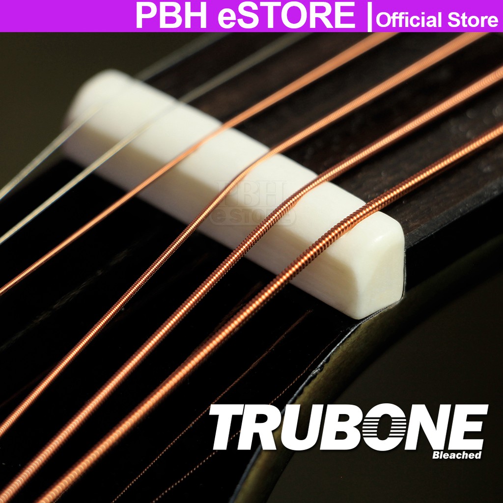 Acoustic Guitar TRUBONE A430 Water Buffalo Bleached Slotted Guitar Bone ...