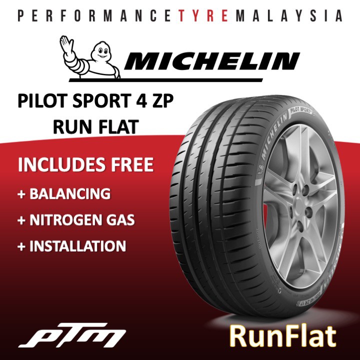 17 18 19 20 INCH Michelin Pilot Sport 4 PS4 ZP RUN FLAT Tyre (FREE INSTALLATION/DELIVERY) RFT ...