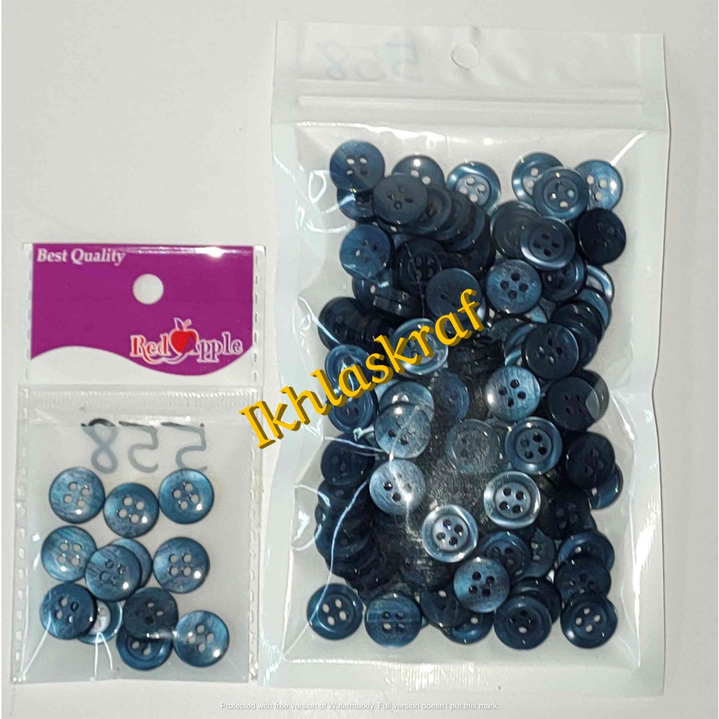 ( Butang - 119 ) 18L butang kemeja 4 lubang bulat 12 biji berkualiti ...