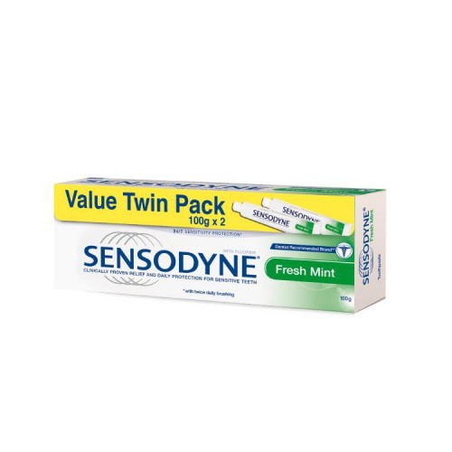 Sensodyne Fresh Mint Twin Pack 2 x 100g Toothpaste | Shopee Malaysia