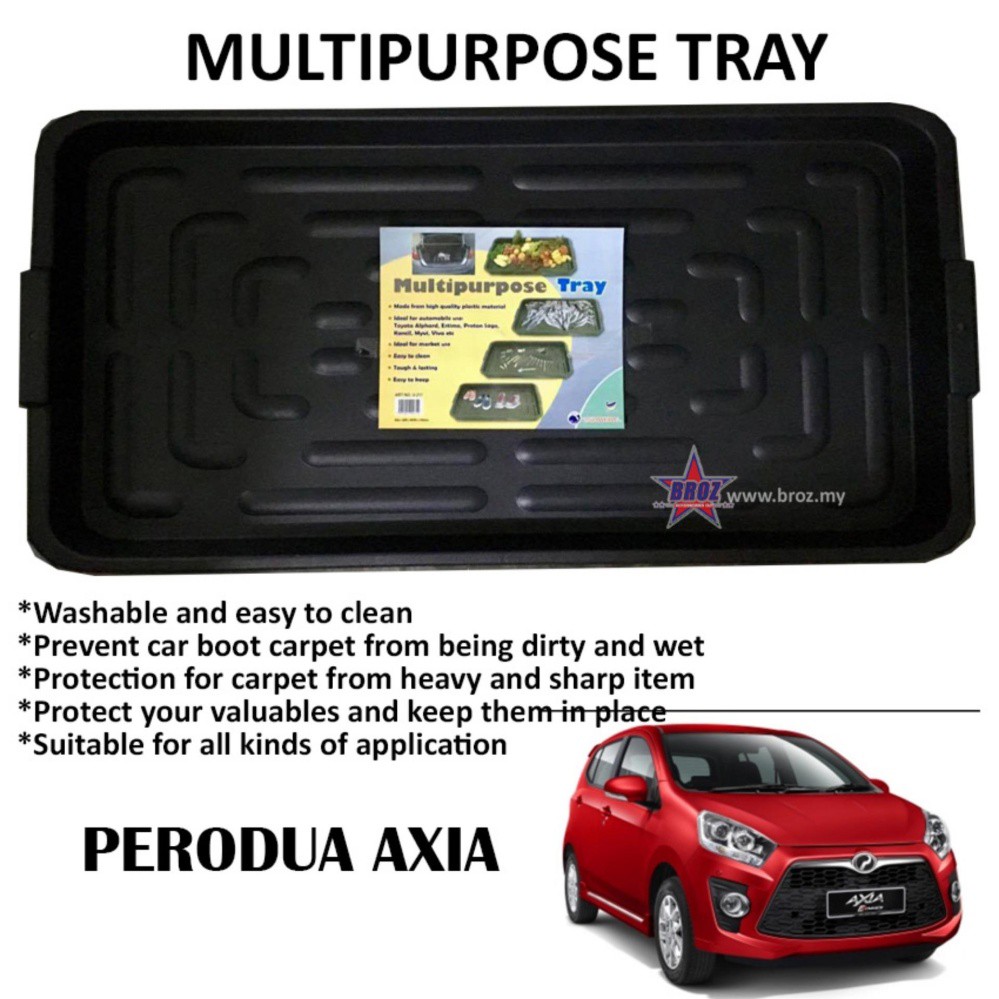 Multipurpose Universal One Tray For Car Rear Boot - Perodua Axia (82 x ...