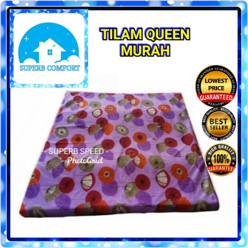 FREE BANTAL!!! 4 INCH TILAM QUEEN SIZES QUEEN MATTRESS TATAMI HIGH DENSITY FOAM | Shopee Malaysia