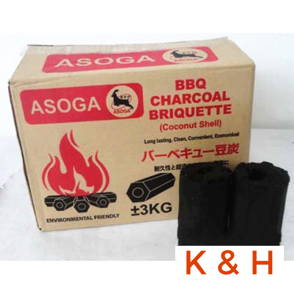 BBQ Charcoal Briquette / Arang BBQ - 3kg+- | Shopee Malaysia