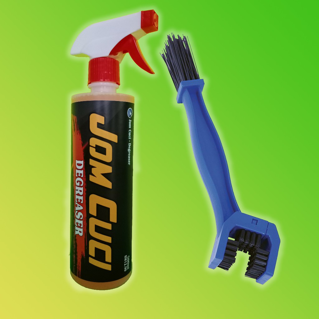 Jom Cuci Degreaser 500ml + Berus - Engine Cleaner & Bike Chain Cleaner ...
