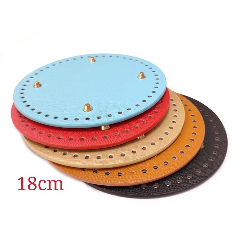 Benang Kait Beg Plat bawah bulat Hole 47(18cm) Bag Base PU Leather with ...