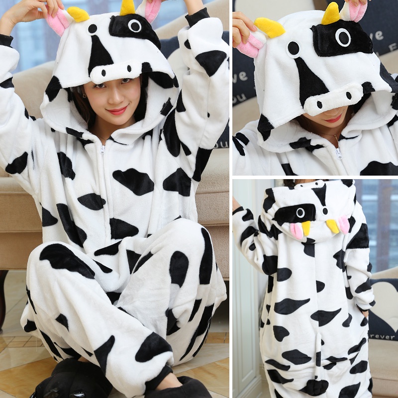 Stitch Totoro Panda Cow Onesies Women Unisex Cartoon Onesies Adults ...