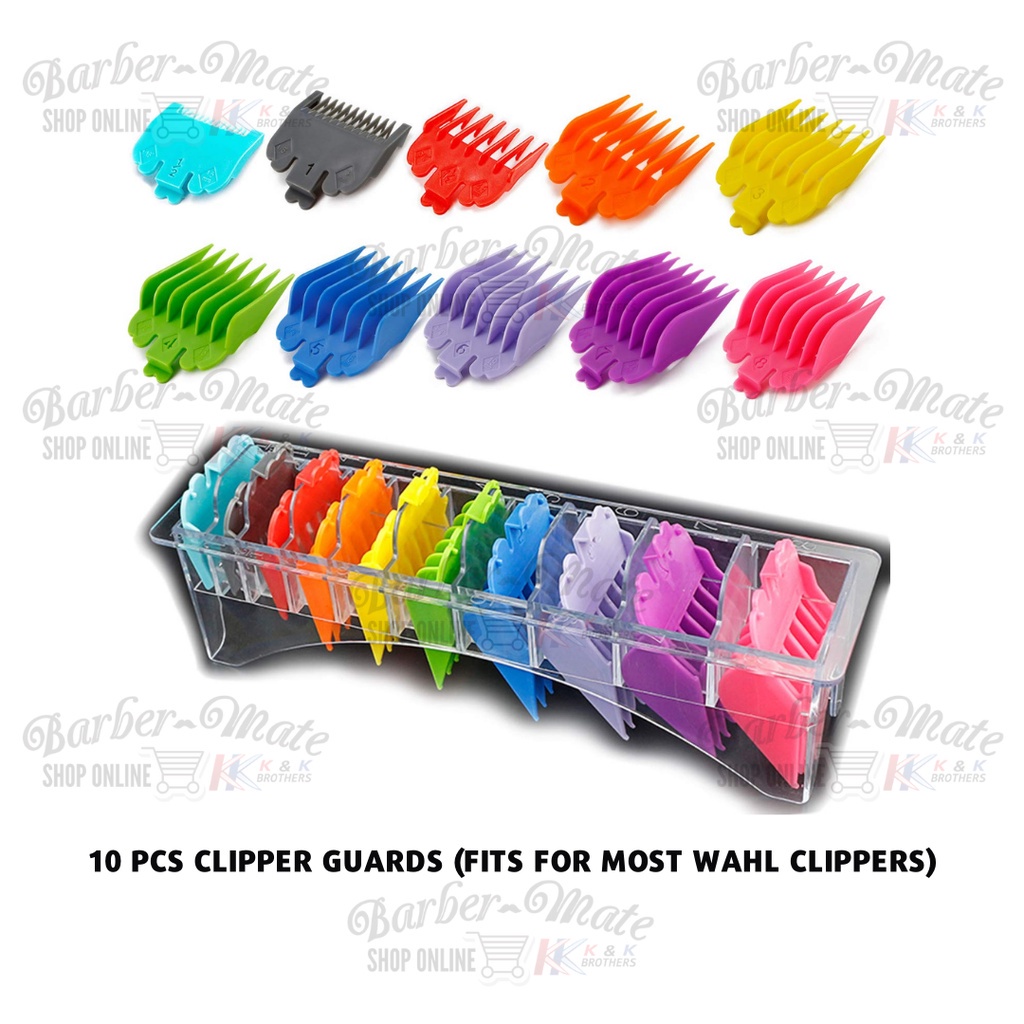 [AUTHORIZED RESELLER] 10 PCS CLIPPER GUARDS (FITS WITH MOST WAHL ...