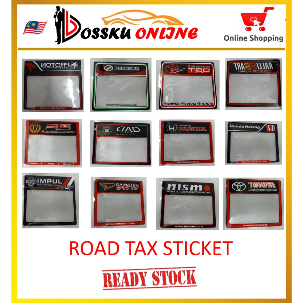 Universal Car Road Tax Roadtax Sticker | Shopee Malaysia