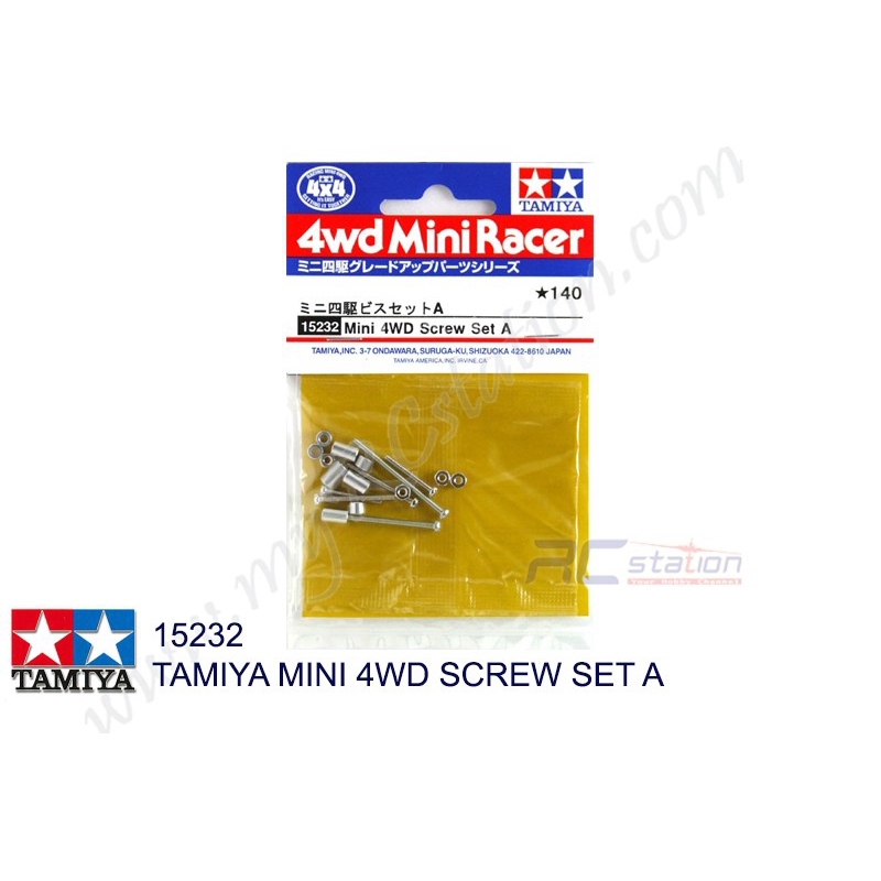 Tamiya #15232 - Mini 4WD Screw Set A [15232] | Shopee Malaysia