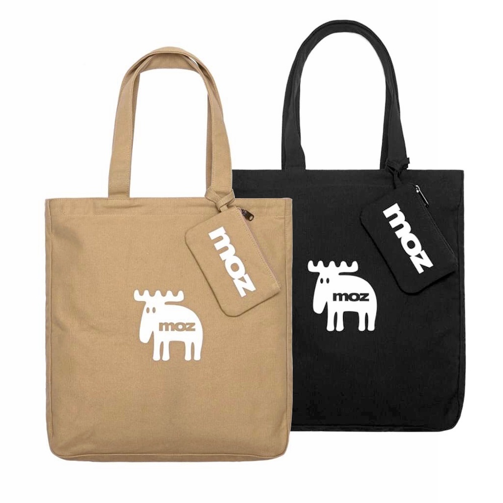 moz Swedish Little Moose Shoulder Tote Bag-With Card Holder (Thai Milk Tea/Black. 2 Colors ...