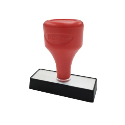 Index Stamp Traditional Red Rubber Stamp Custom Made RS2353 (23 x 53mm ...