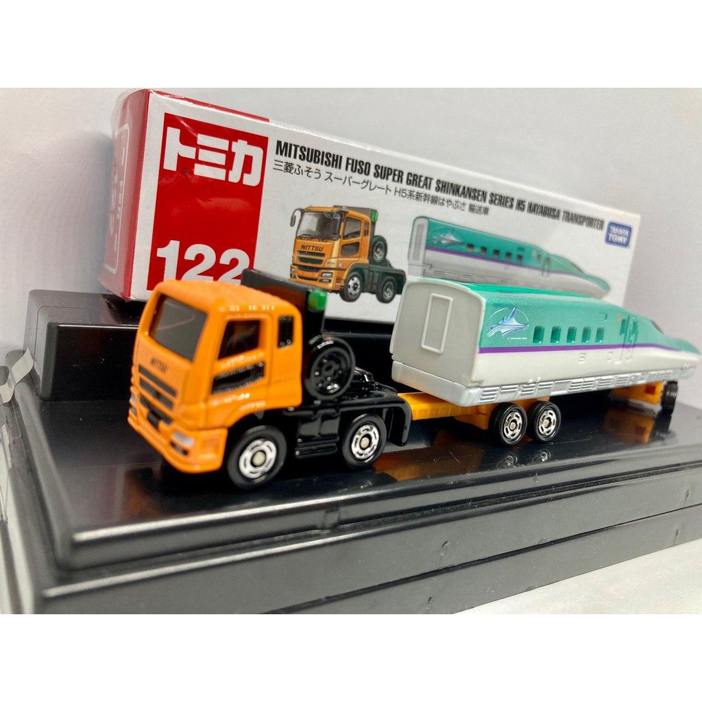Mitsubishi Fuso Super Great Shinkansen Series H5 Hayabusa Transporter 122 Tomica Takara Tomy Die ...