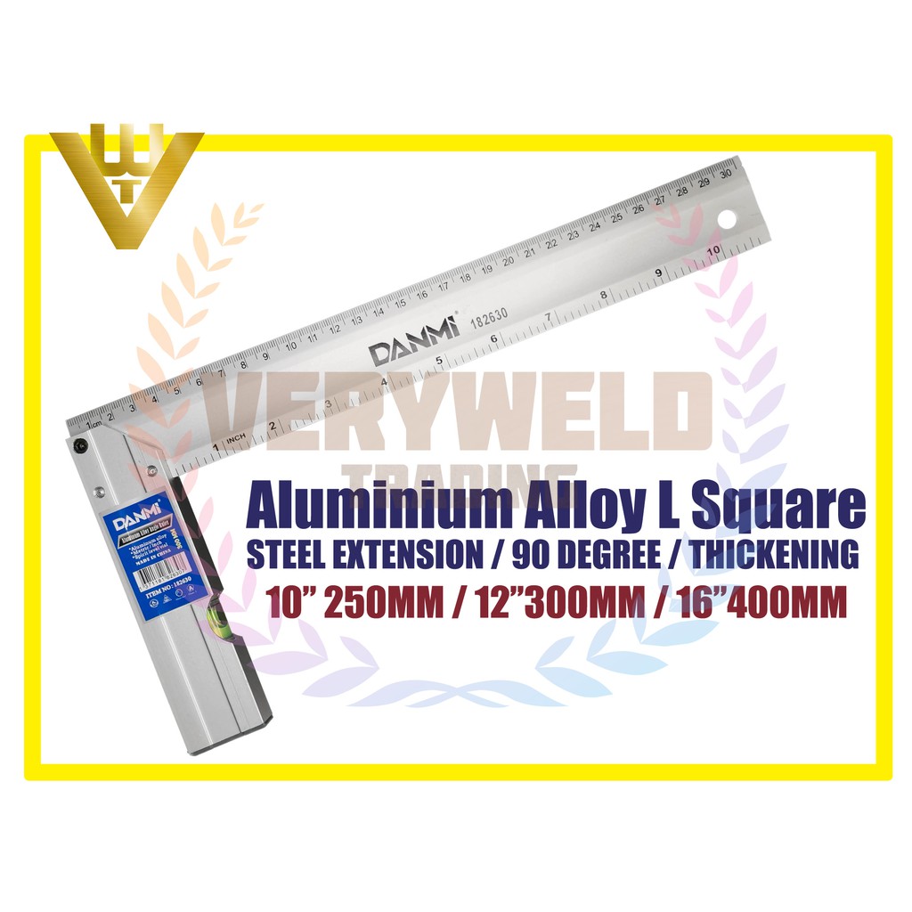 VERYWELD PENIMBANG ARAS ALOI ALUMINIUM / Aluminium Alloy Try Square L ...