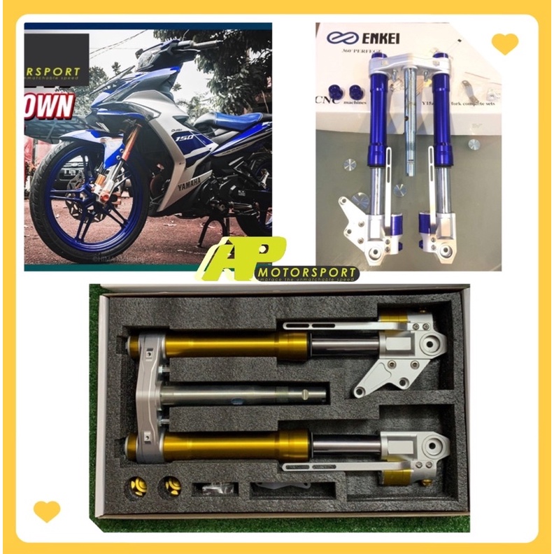 Y15ZR Y16 Y15 FORK OHLINS ENKEI UP SIDE DOWN (USD) PNP PLUG AND PLAY 100%Good Quality | Shopee ...