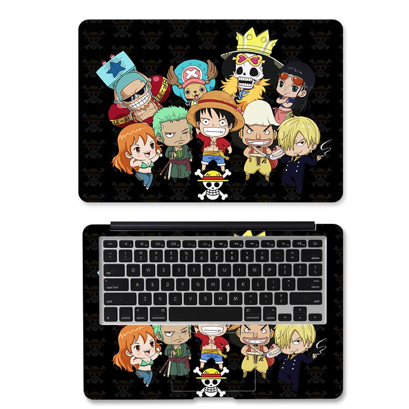 2Pcs DIY Anime Cover Laptop Skin Sticker Decals for 11/12/13/14/15/17 ...