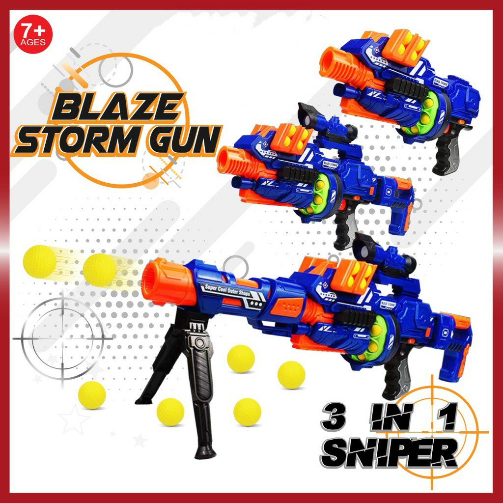 Fire Storm Electric Gun Soft Bullet Gun Semi Auto Pistol Blaze Storm ...