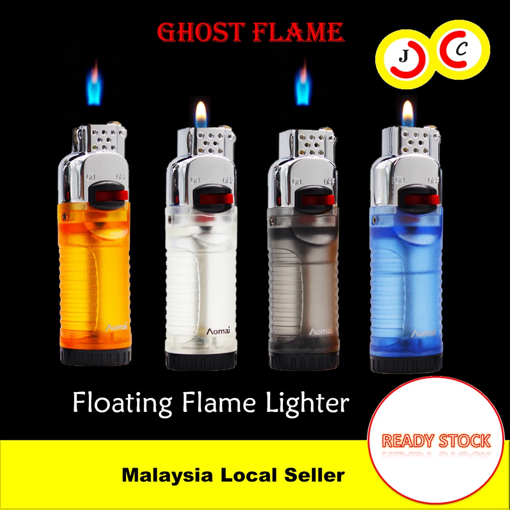 Creative Ghost Flame Lighter Refillable Floating Flame Api Hantu Api ...