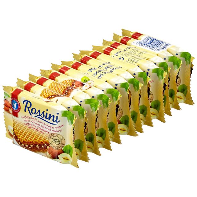 Rossini Wafers With Cocoa Cream and Hazelnuts 12 Pcs 250g. | Shopee ...