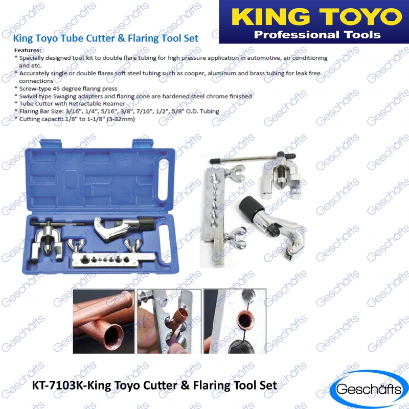 King Toyo Tube Cutter & Flaring Tool Set | Shopee Malaysia