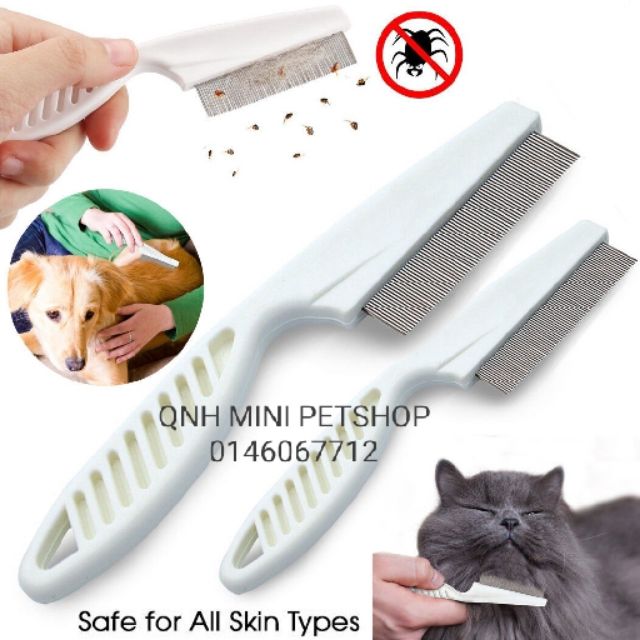 Sikat kutu haiwan ada pemegang | Shopee Malaysia